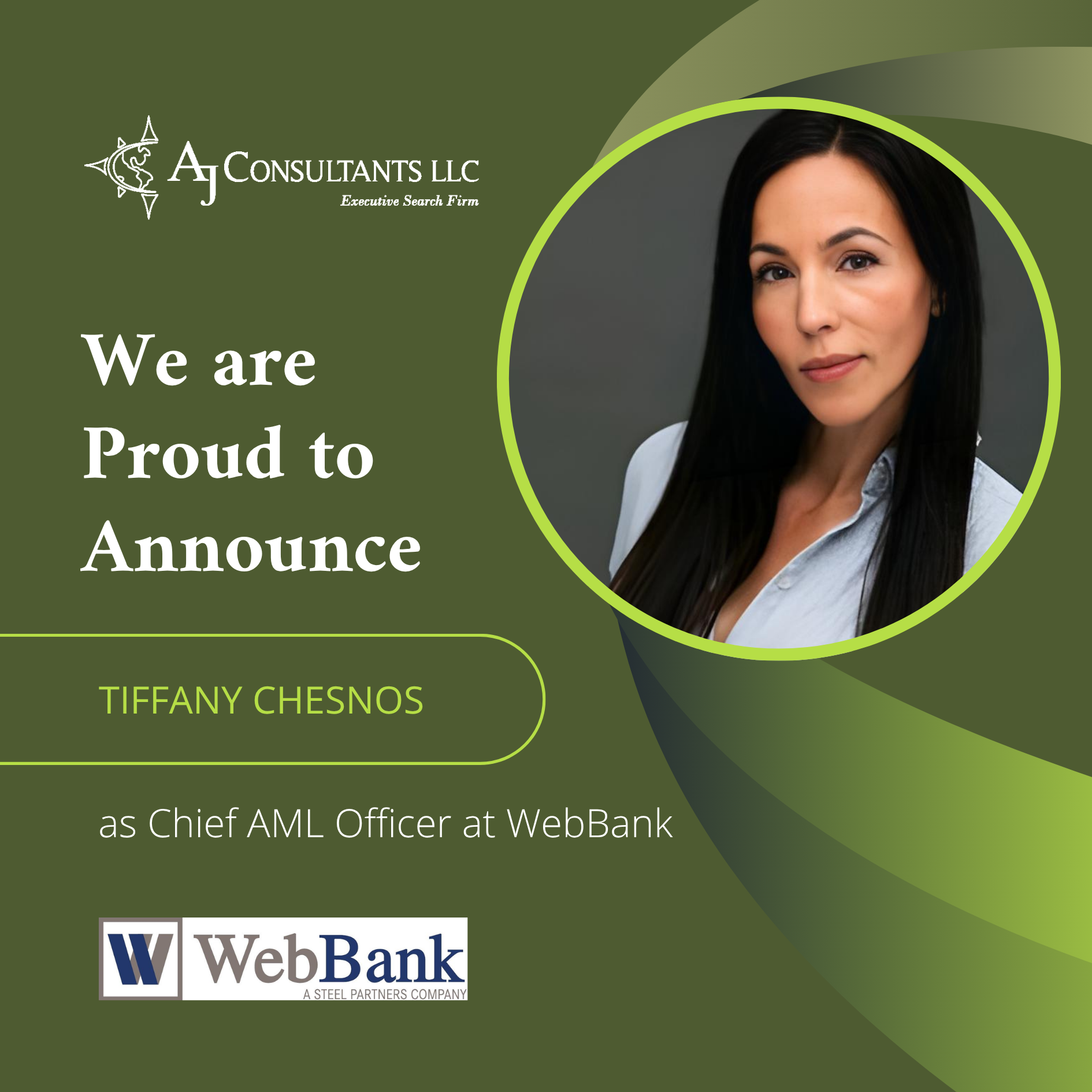 AJ Consultants Places Chief AML Officer at WebBank - AJ Consultants LLC